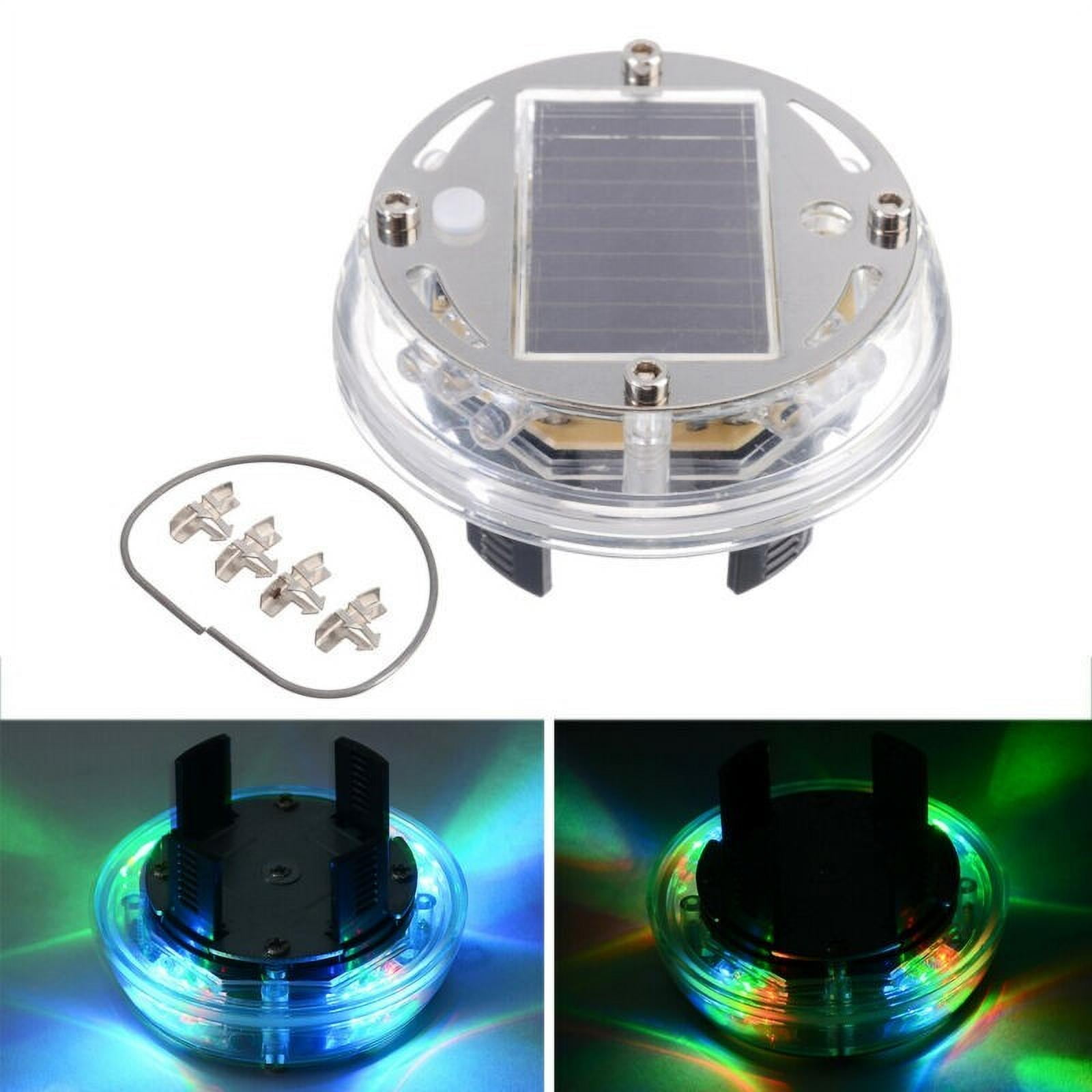 4 Modes 12 LED RGB Car Auto Solar Energy Flash Wheel Tire Light Lamp ...