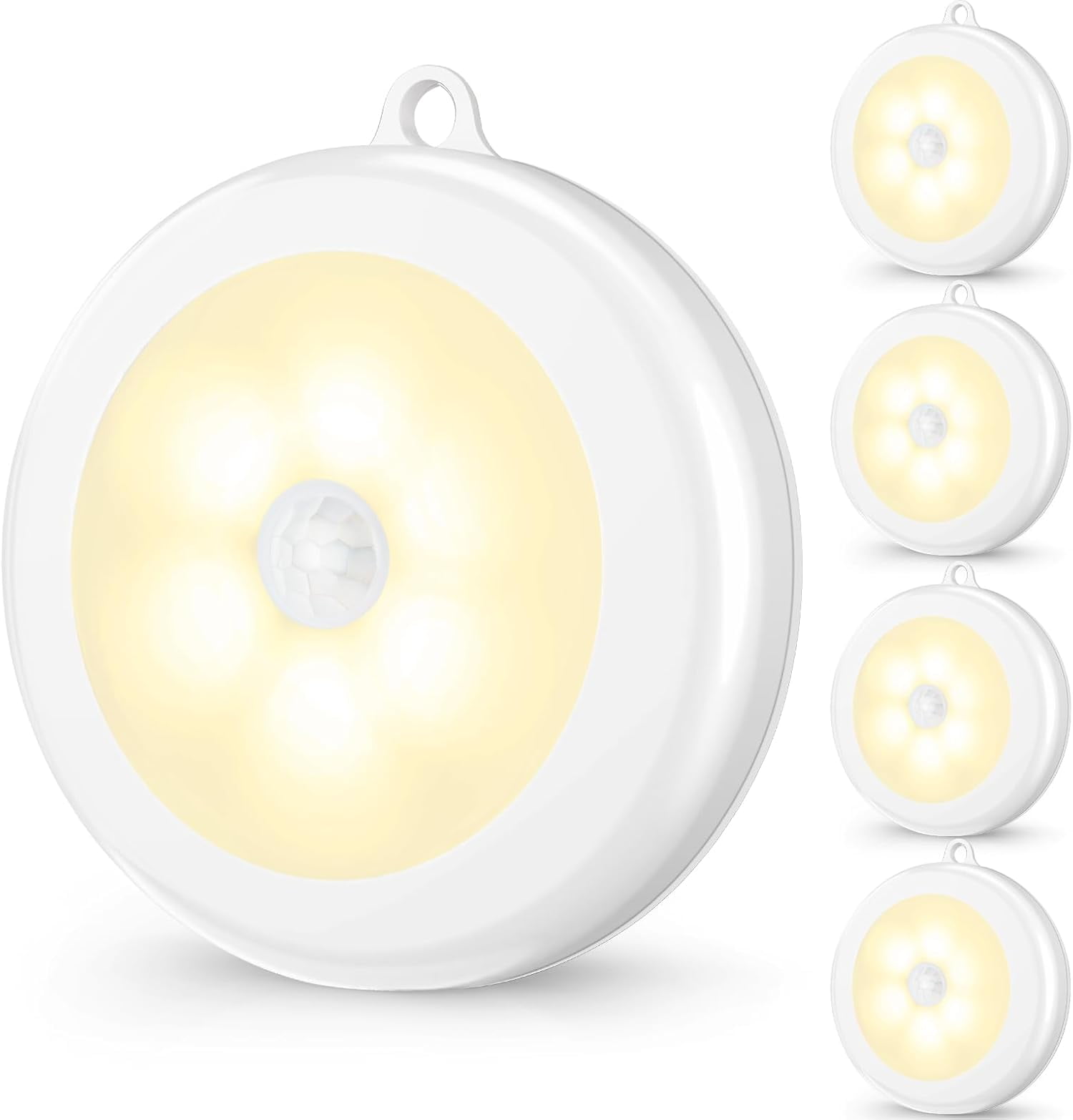 4 Motion Sensor Night Light, Cordless - - Closet Lights, Safe Lighting ...