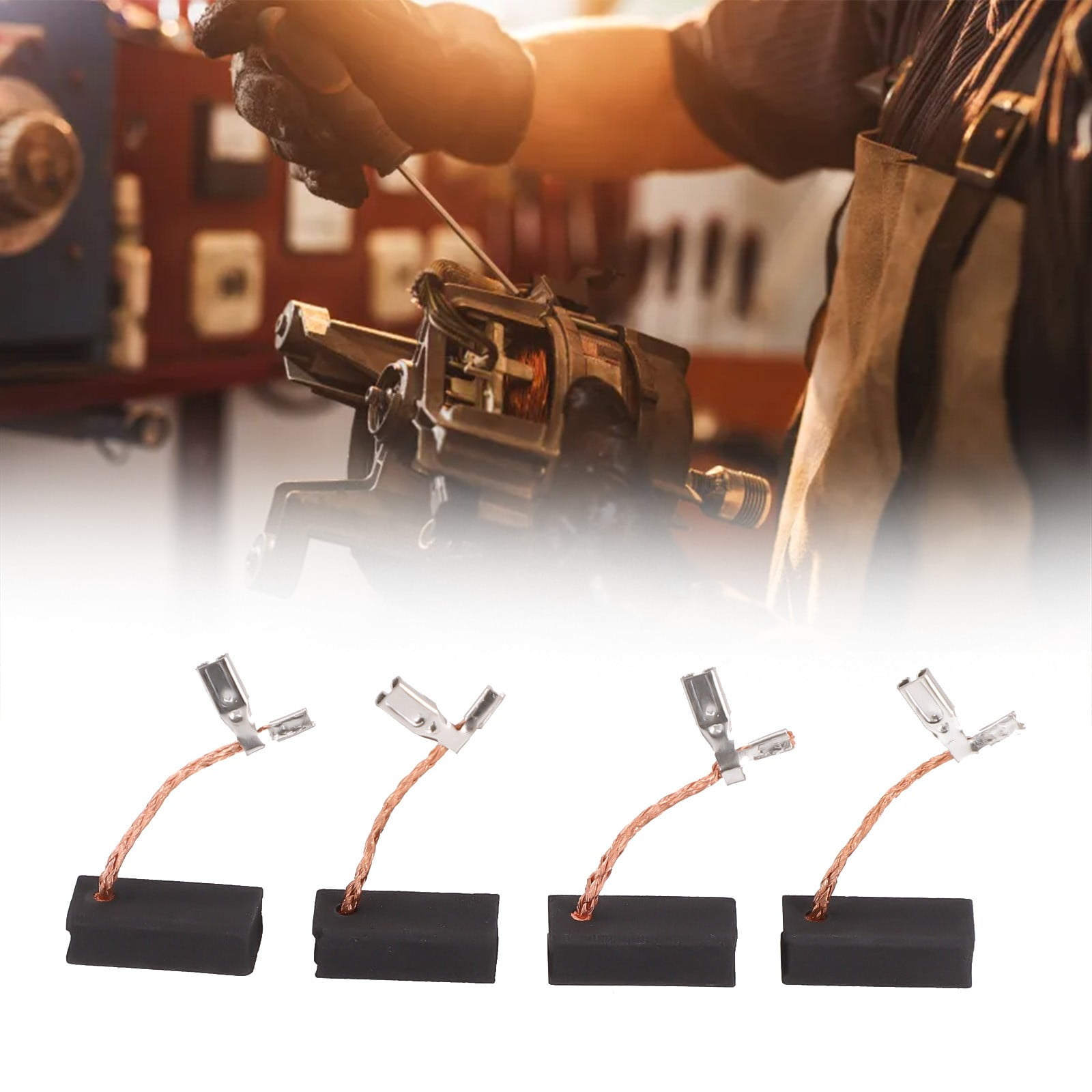 4* Motor Carbon Brushes for DeW Alt DWP611 Compact Router 120V Brushes ...