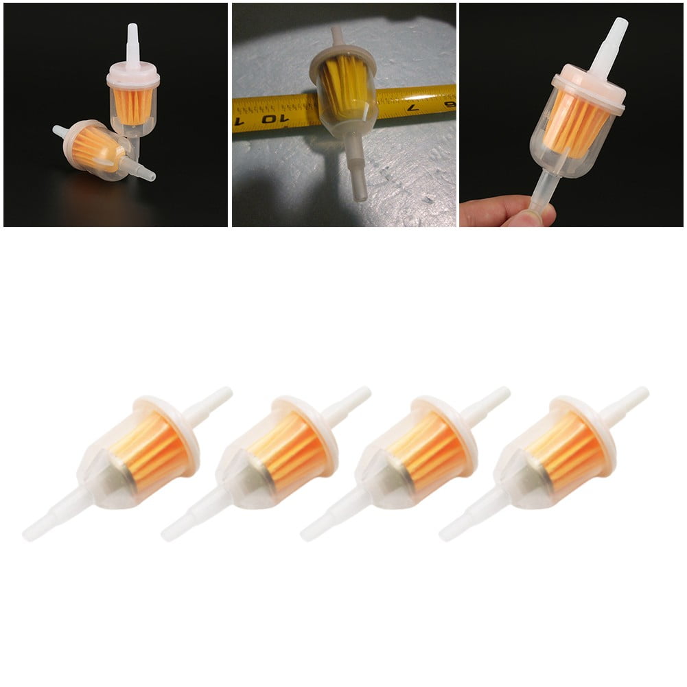 4*Motor Inline Gas Oil Fuel Filter Small Engine For 1/4 5/16 Line ...