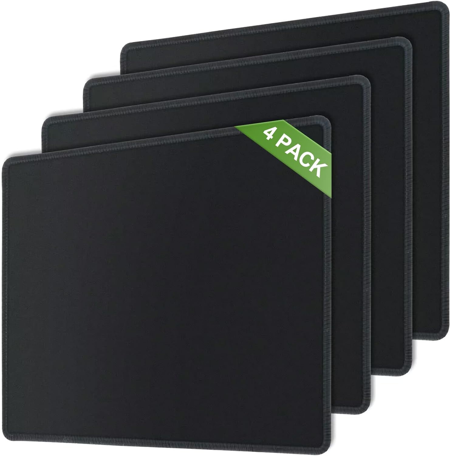 4 Mouse Pad Stitched Edges Premium-Textured Mouse Pads Mat Non-Slip ...
