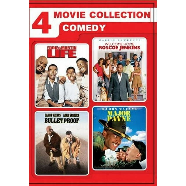 4 Movie Collection Comedy (Life/Welcome Home Roscoe Jenkins/MajorPayne ...