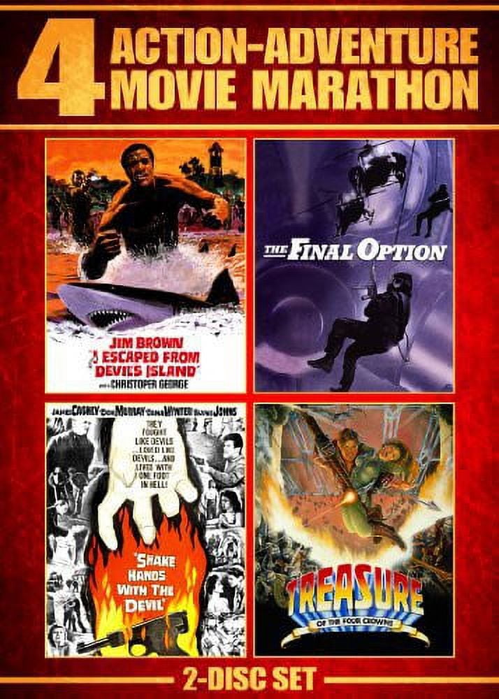 4 Movie Marathon: Action-Adventure (DVD) - Walmart.com