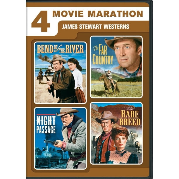 4 Movie Marathon: James Stewart Western Collection (DVD) - Walmart ...