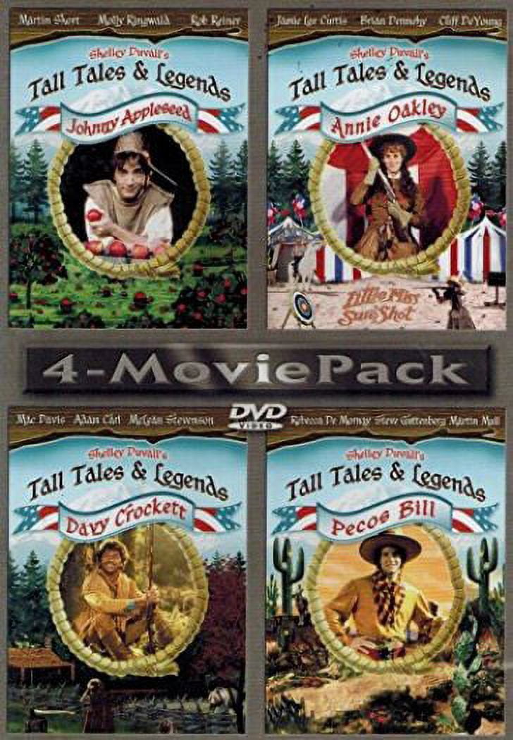 4 Movies: Tall Tales & Legends: Johnny Appleseed / Annie Oakley / Davy ...