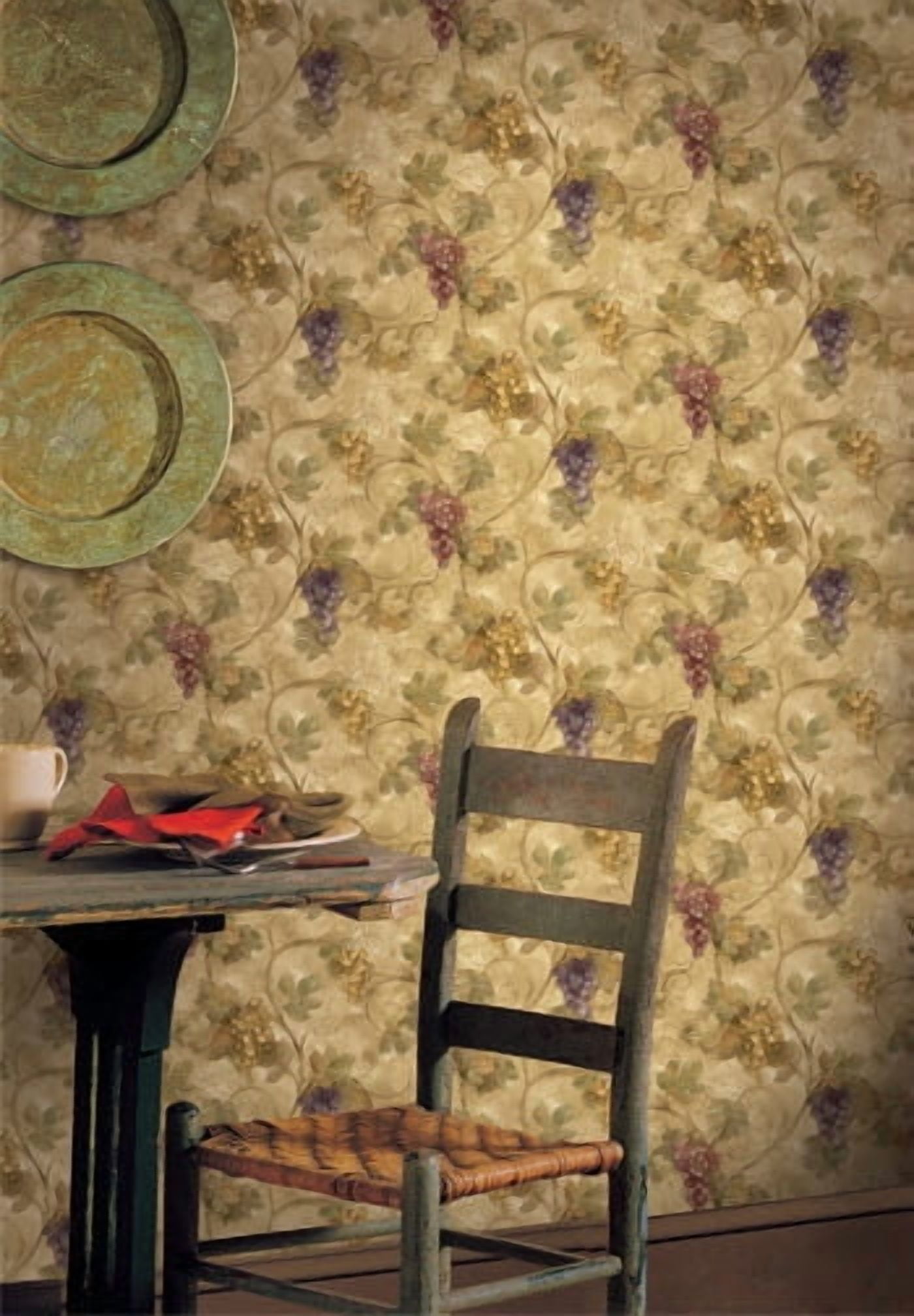 (4) NEW Rolls NextWall TUS19003 Wallpaper Grapevine prepasted wall vine ...