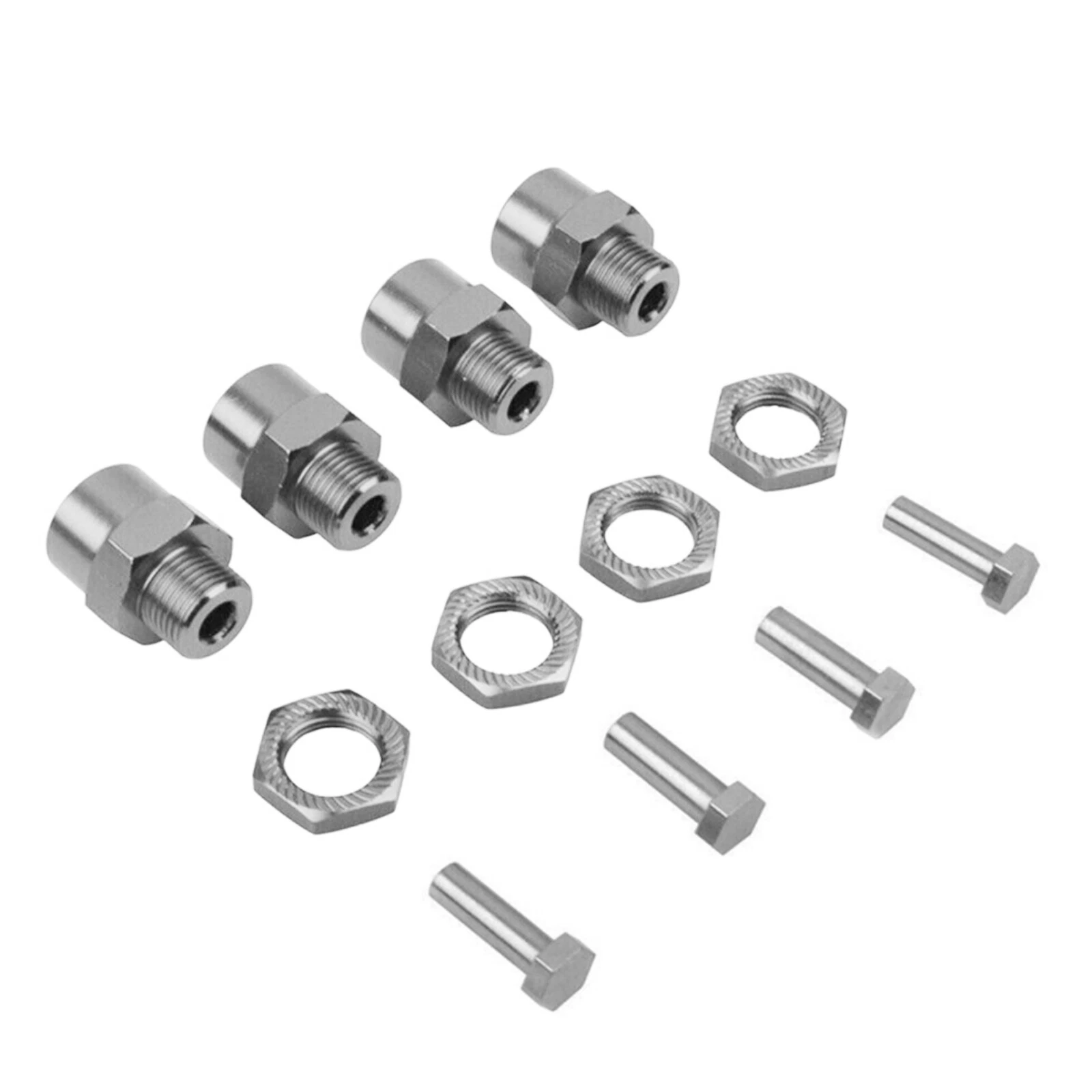4*New 12mm~17mm Wheel Hex Hub Adapter Conversion Extension Set For 1/8/10 RC Car - Walmart.com