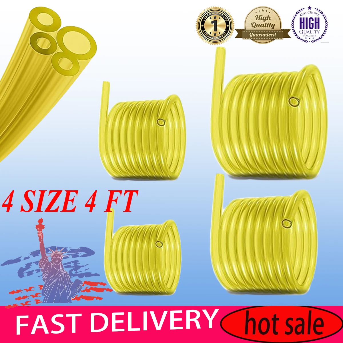 4 Number 16 Feet Fuel Line Hose Gasoline Tube Chainsaw Regular ...