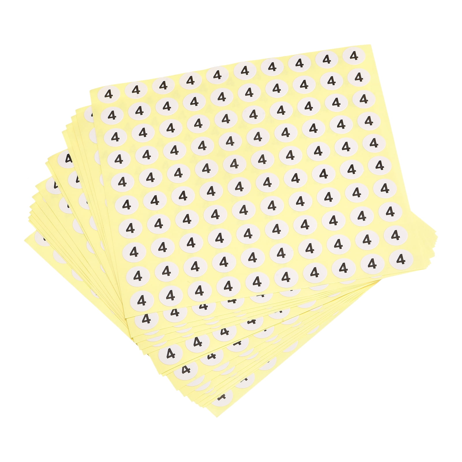 4 Number Stickers Number Label Self Adhesive Marked Sticker 10mm/0.4 ...