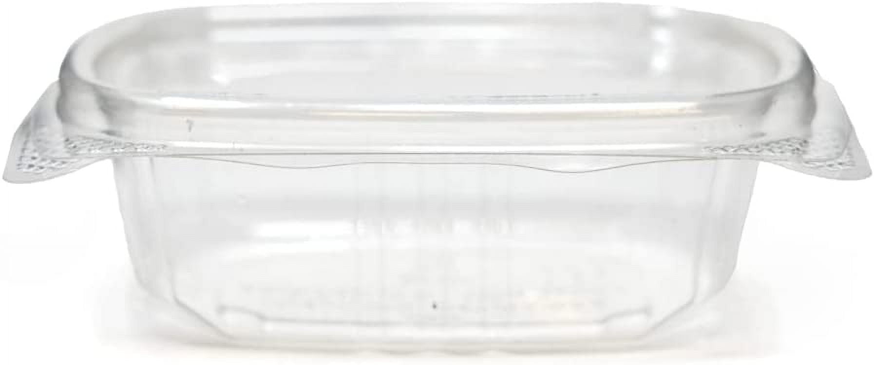 4 OZ RPET Clear HINGED LID Deli Container (400 Per Case) - Walmart.com