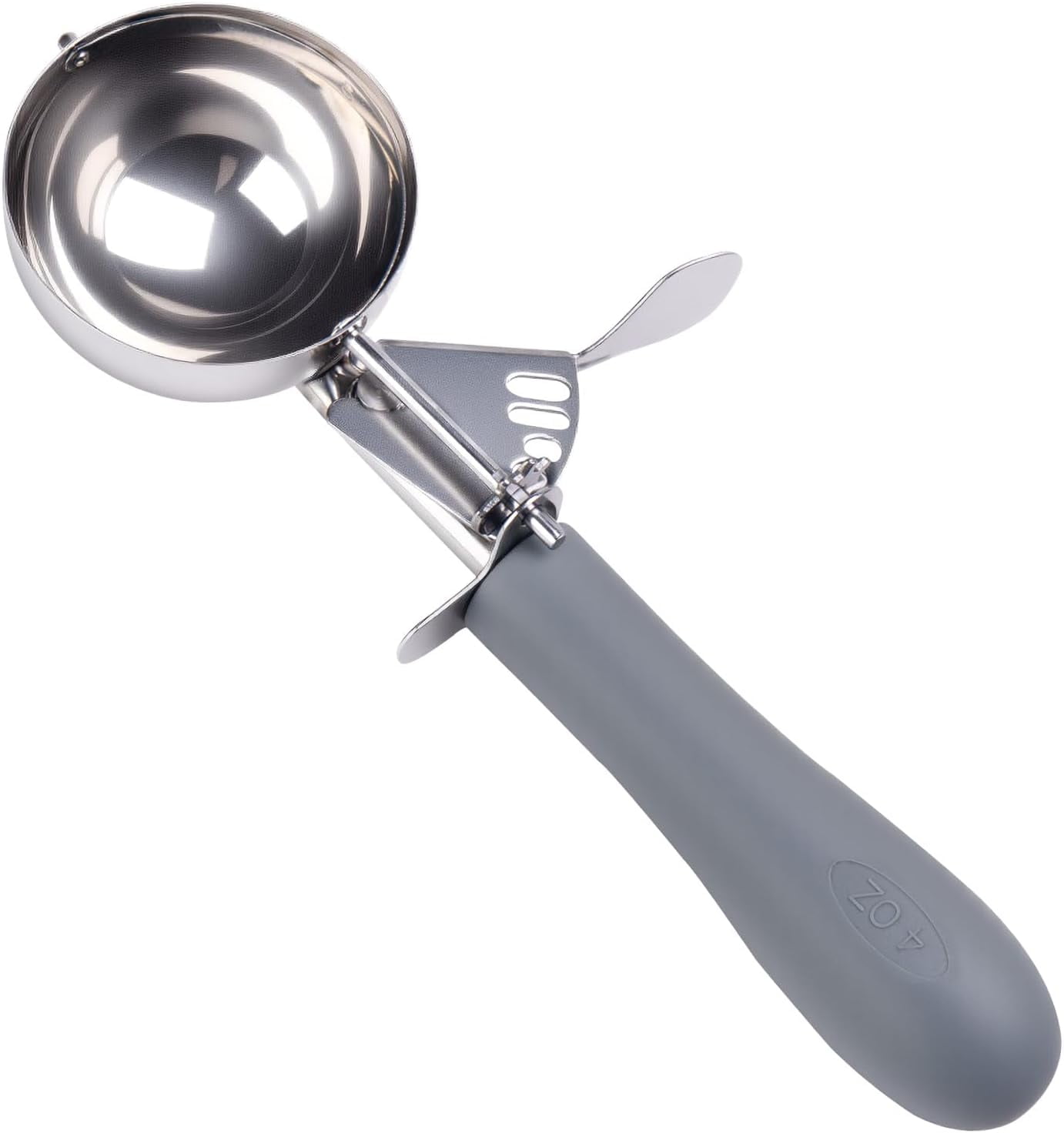 4 OZ Scoop, #8 Disher, Large Ice Cream Scoop with Trigger, Muffin Scoop ...