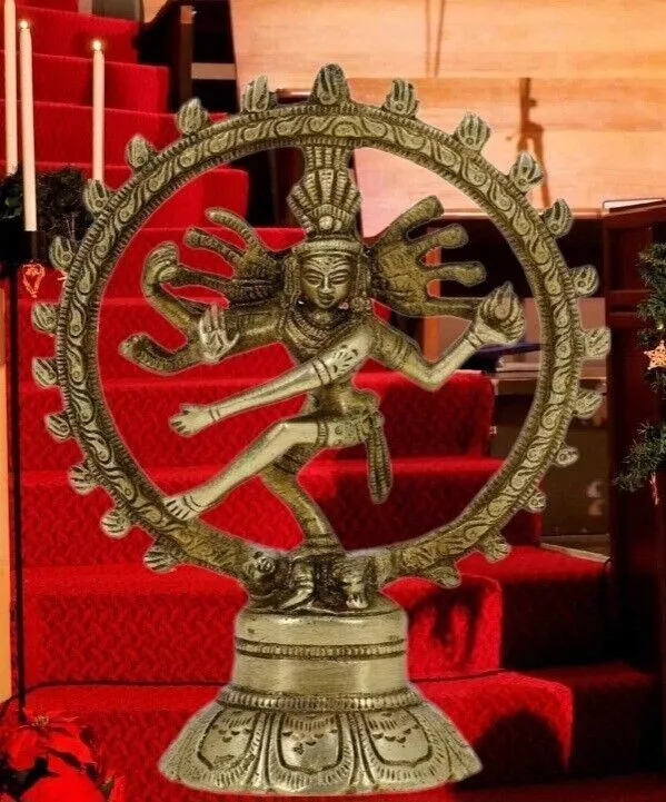 4" Ornate Brass Designer Dancing Lord Shiva Natraj God Natraja Statue ...
