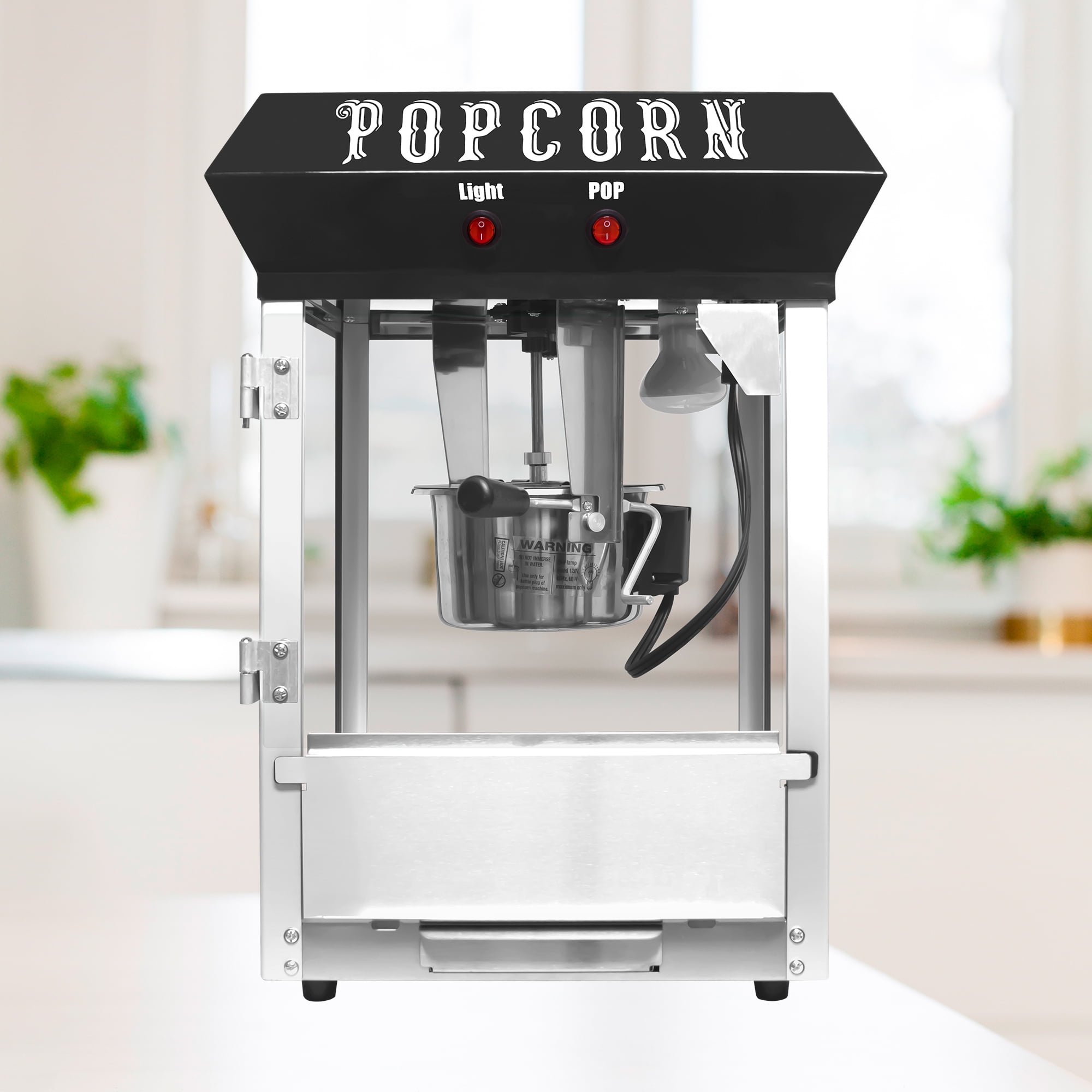 4-Ounce Bar Style Popcorn Machine - Black, Easy to Use Home Theater ...