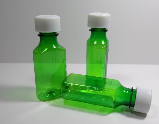 4 Ounce Graduated Oval Green Medicine Vial 50 Pack - Walmart.com