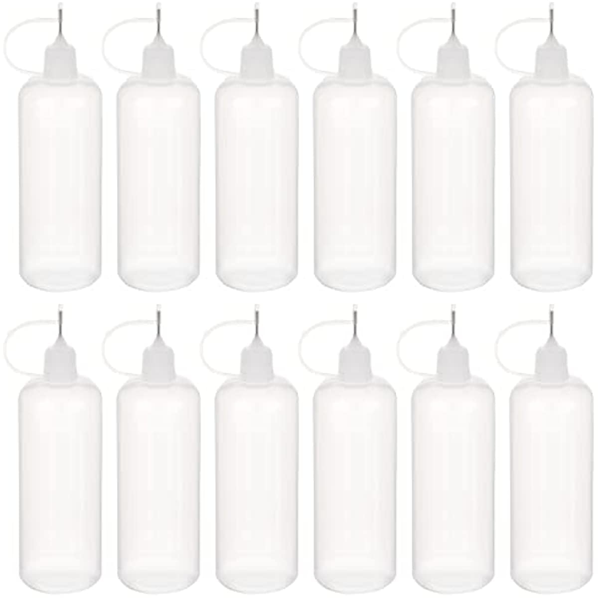 4 Ounce Multi Purpose DIY Precision Tip Applicator Bottles 12 Pack Glue ...