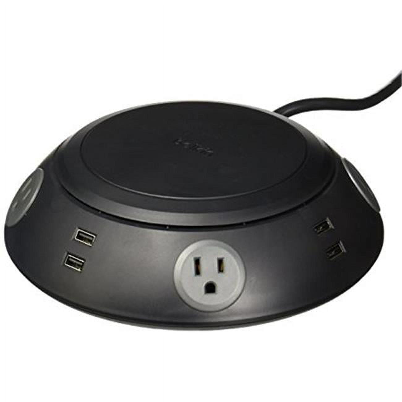 4-Outlet 6 ft. 2.1 amp Conference Room Surge Projector 1080 Joules with ...