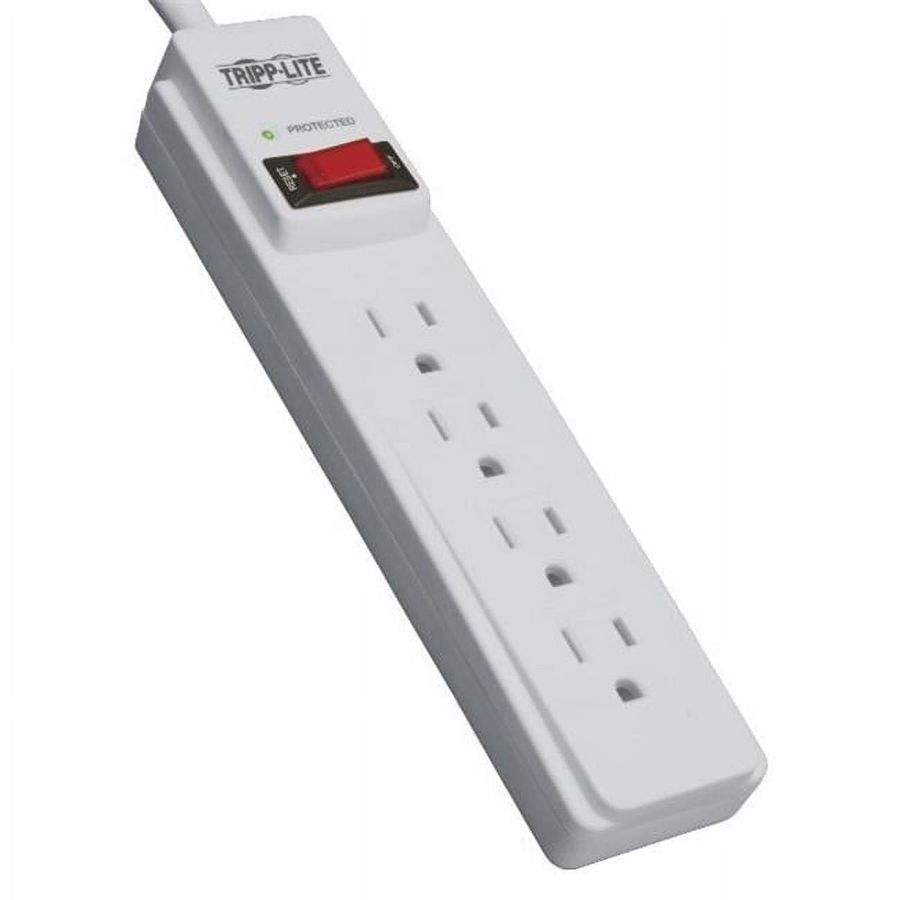 4-Outlet Home Computer Surge Protector Strip, 4 ft. Cord - Walmart.com