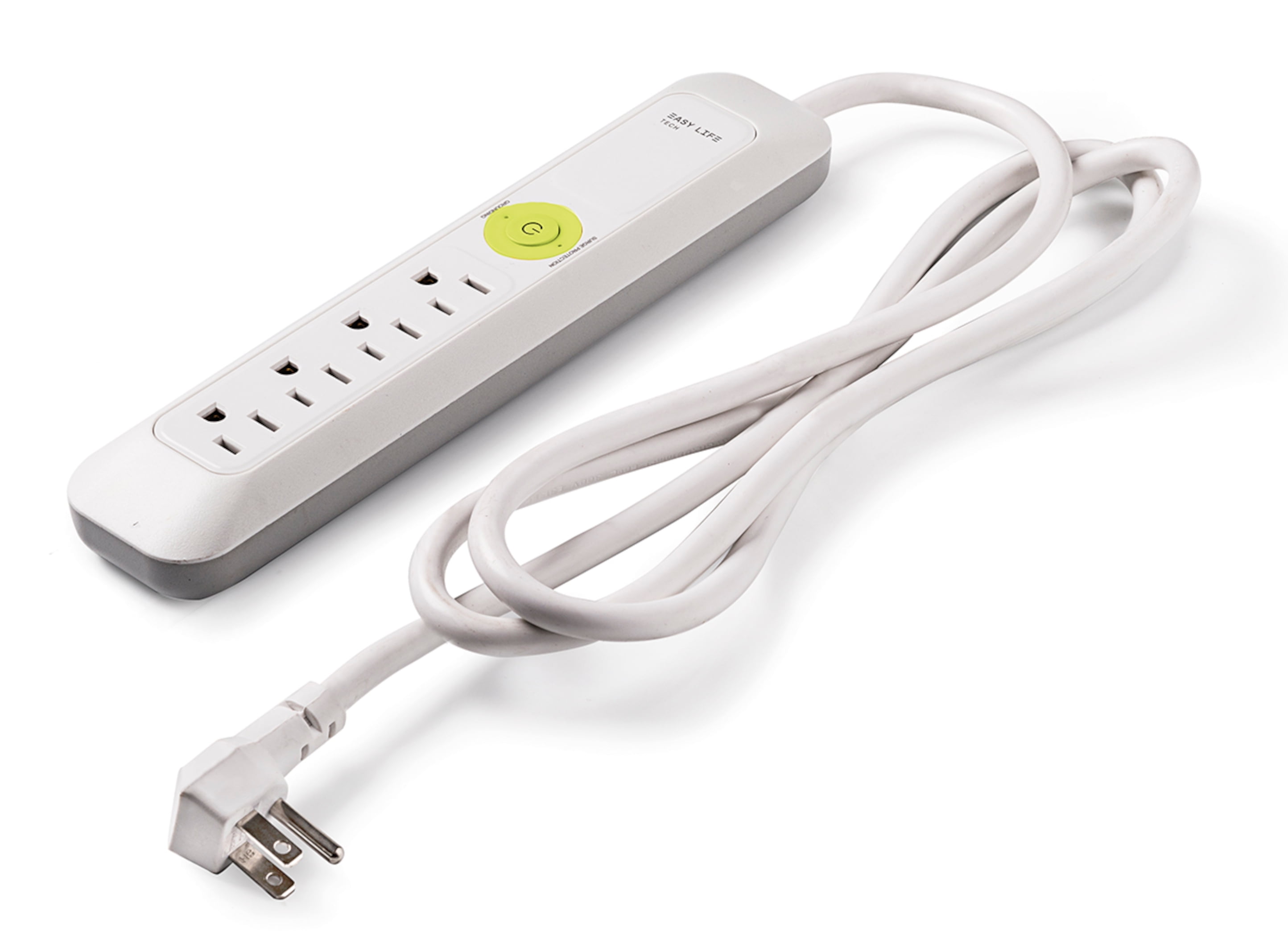 EASYLIFE TECH 4 Outlet Power Strip, 1200 Joules Surge Protector, Low ...