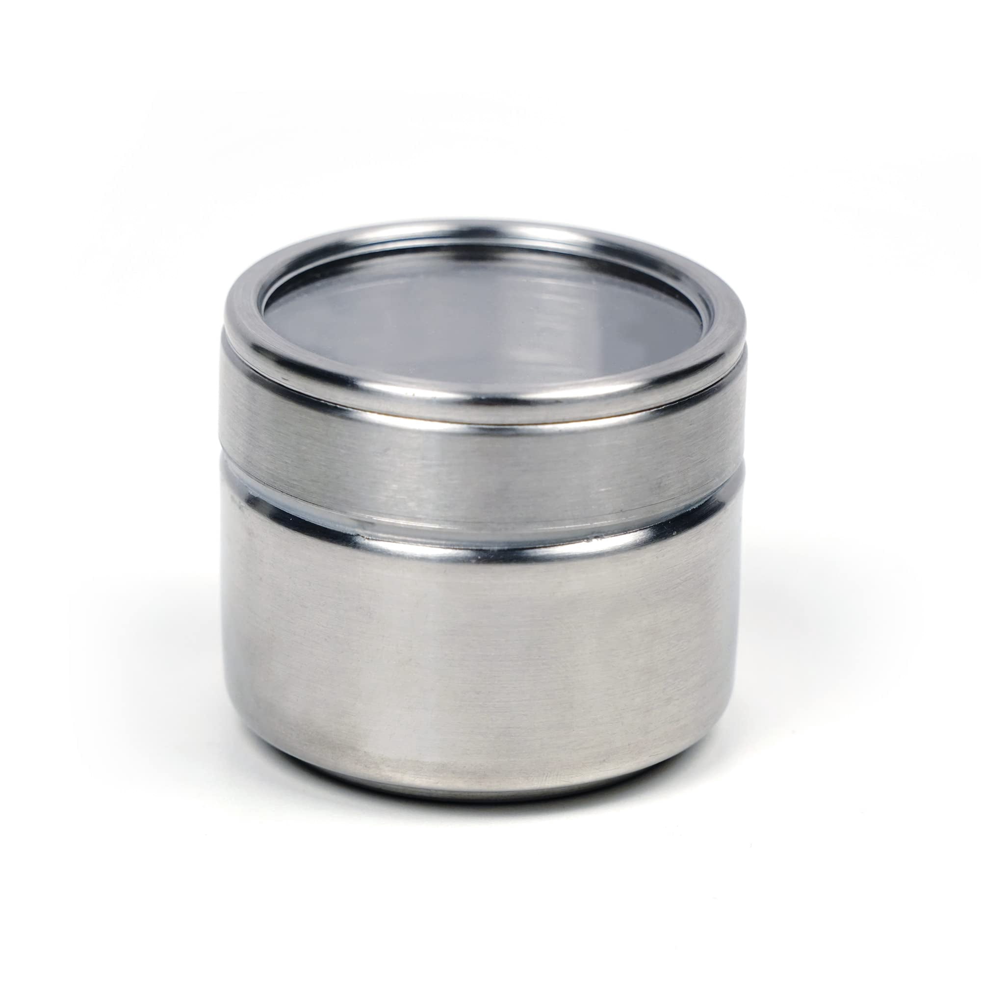4-Oz Clear Top Metal Tin Food / Spice Storage Kitchen Office or Home ...