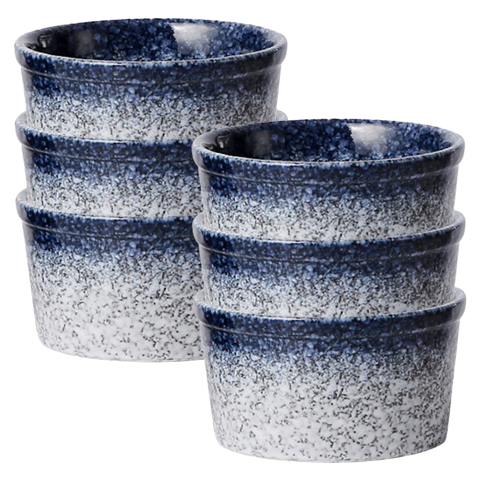 4 Oz Ramekins, Creme Brulee Ramekins Oven Safe, Porcelain Souffle Dish ...