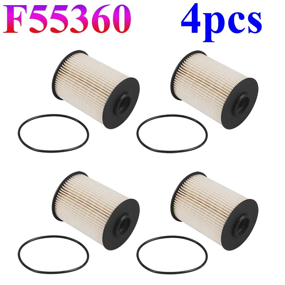 4 PACK F55360 NEW Fuel Filter For Dodge RAM 2500 3500 5.9L Cummins ...