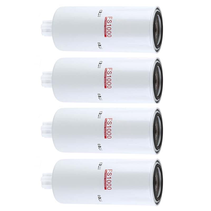4 PACK FS1000 Fuel Water Separator Filter Fits: Freightliner Kenworth ...
