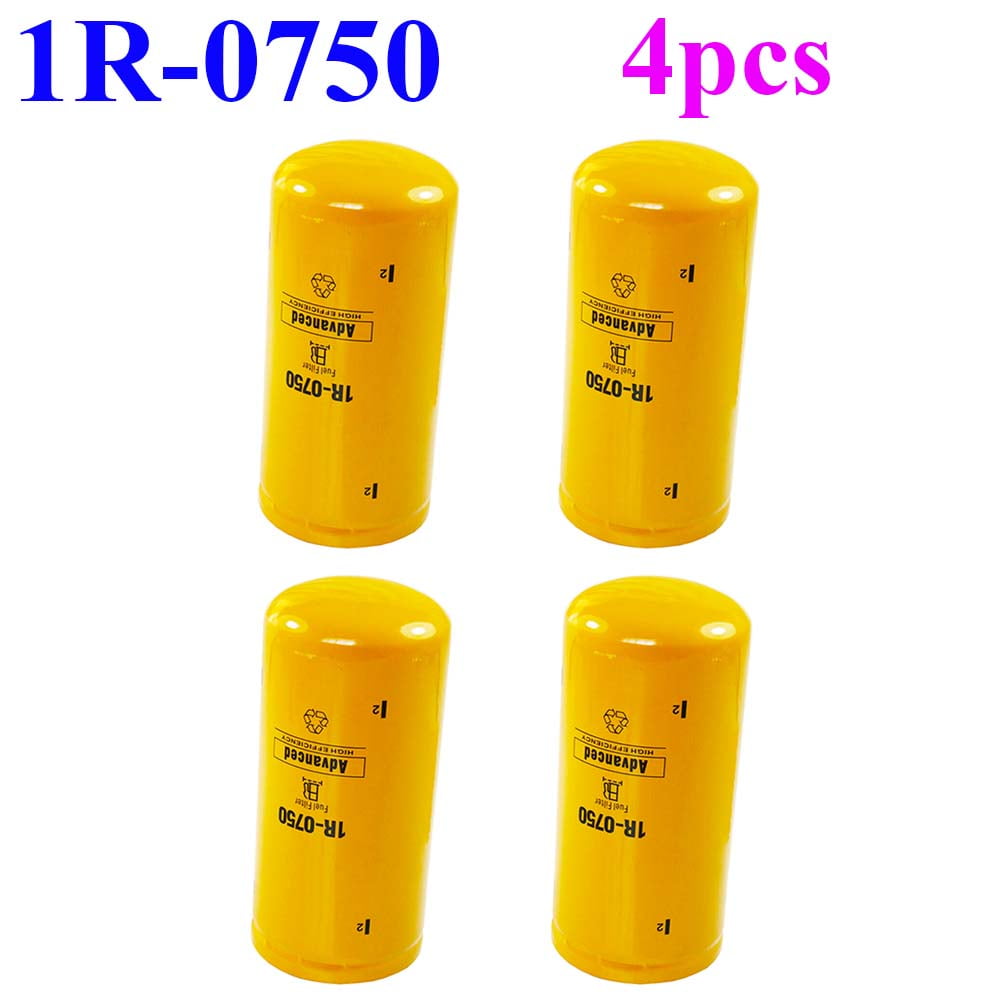 4 PACK For Caterpillar Fuel Filter 1R-0750 1R0750 Sealed Advanced ...