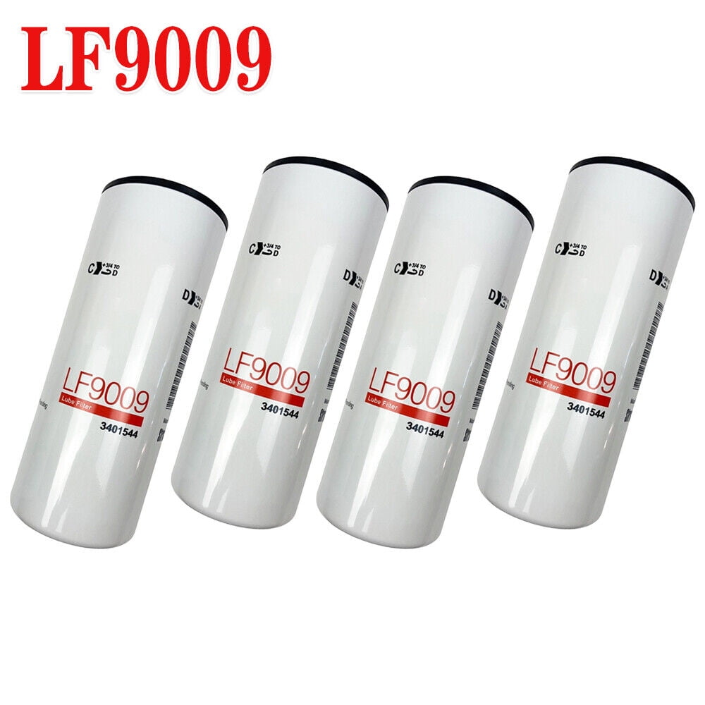 4 PACK LF9009 Oil Filter 3401544 Replaces the LF3000 For Cummins Engine ...