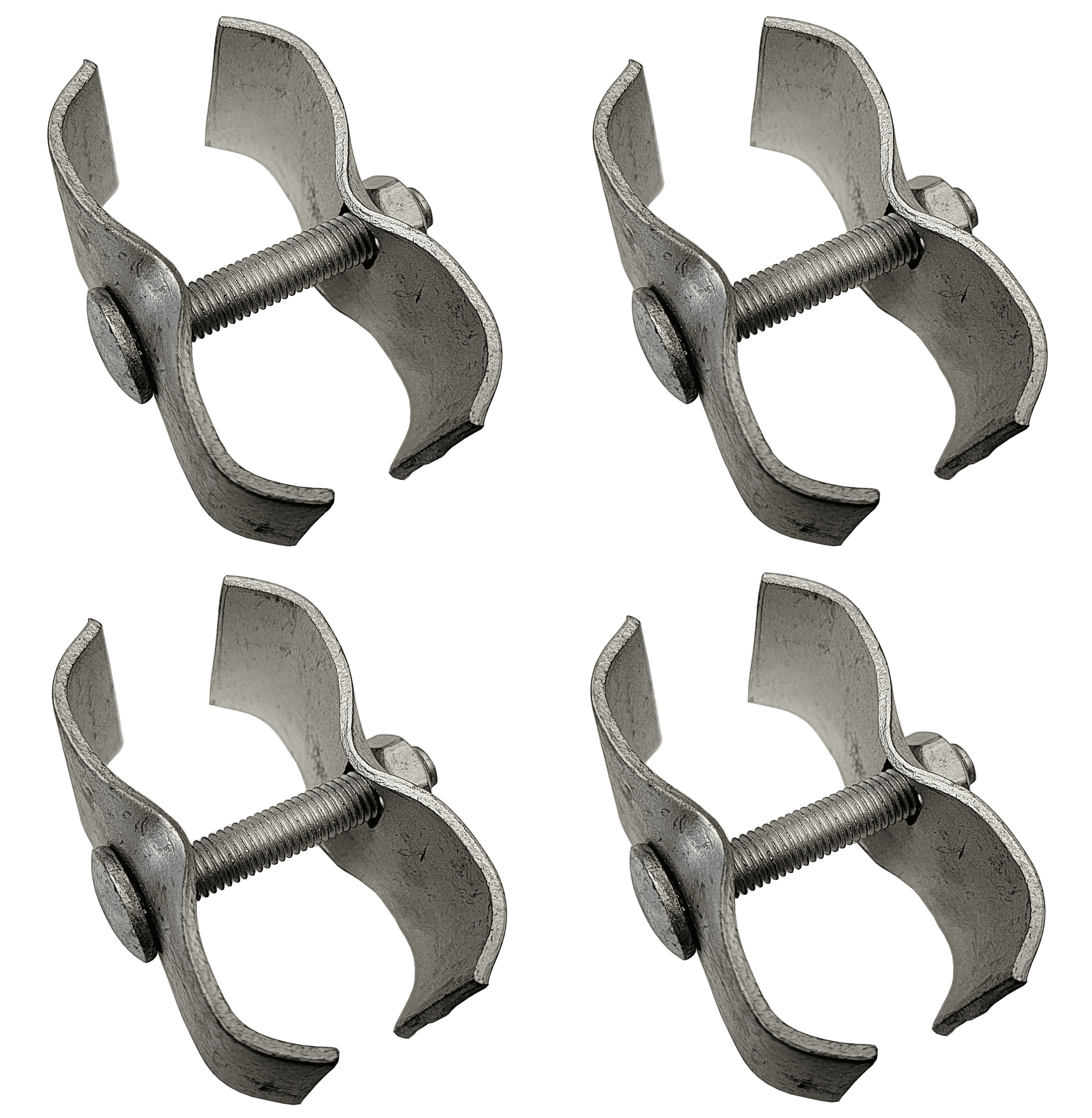 4 PACK OF GALVANIZED PANEL TO PANEL CLAMPS FOR 1 INCH ALUMINUM SQUARE ...