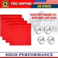 4 PACK Oversize Load Traffic Safety Flags Warning Signs 18 x 18 Inch ...