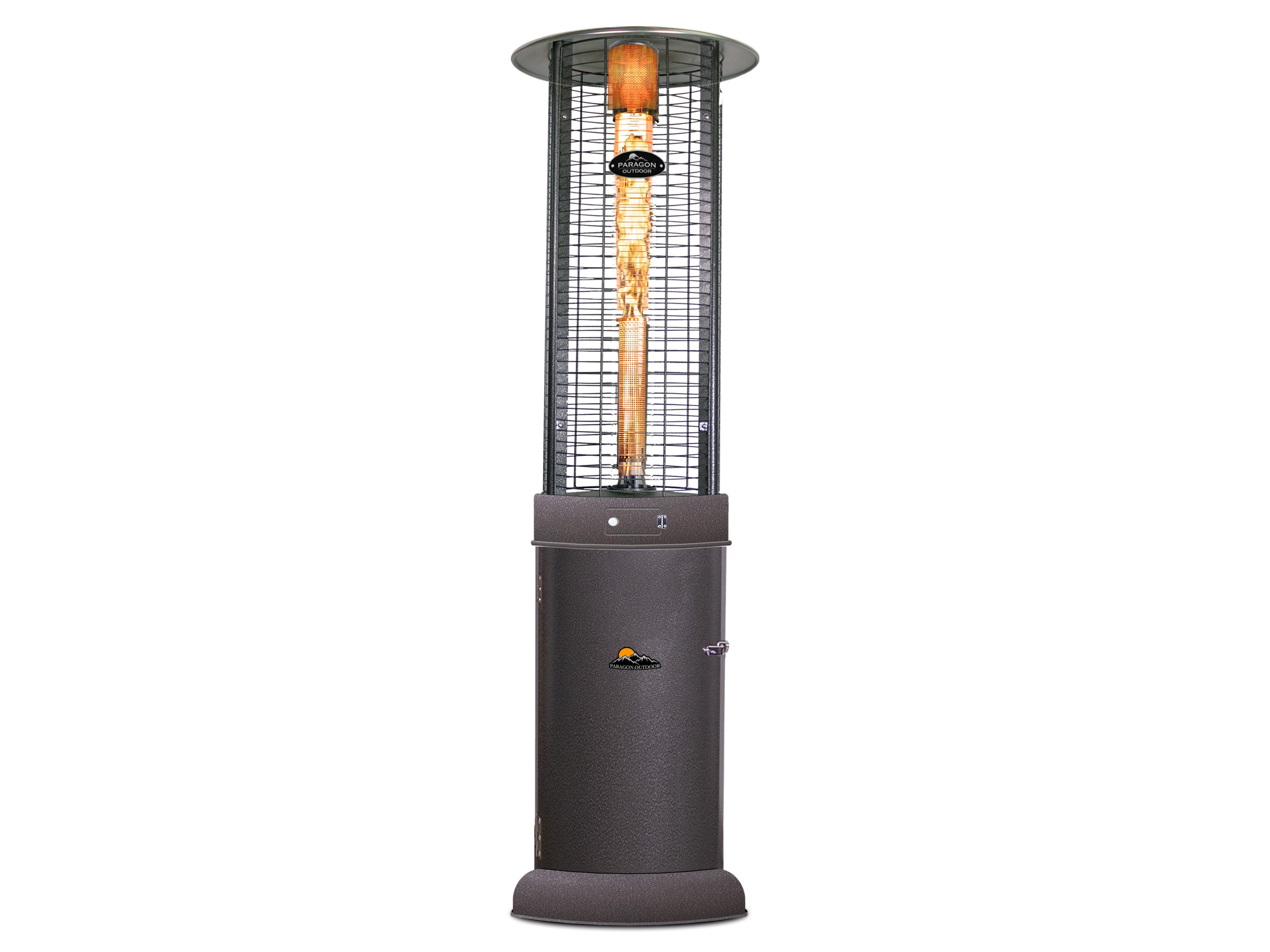 [4-PACK] Paragon - Vulcan Round Flame Tower Heater - Black - Walmart.com