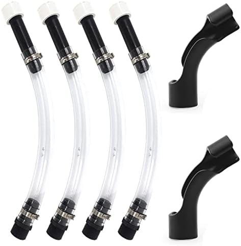 4 PACK Racing Fuel Filler Jug Hose, 14 Inch Transparent Gas Can Hose ...