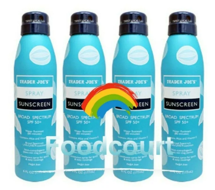4 PACK Spray Sunscreen SPF 50+ Broad Spectrum, 6 oz Each – Total 24 oz ...