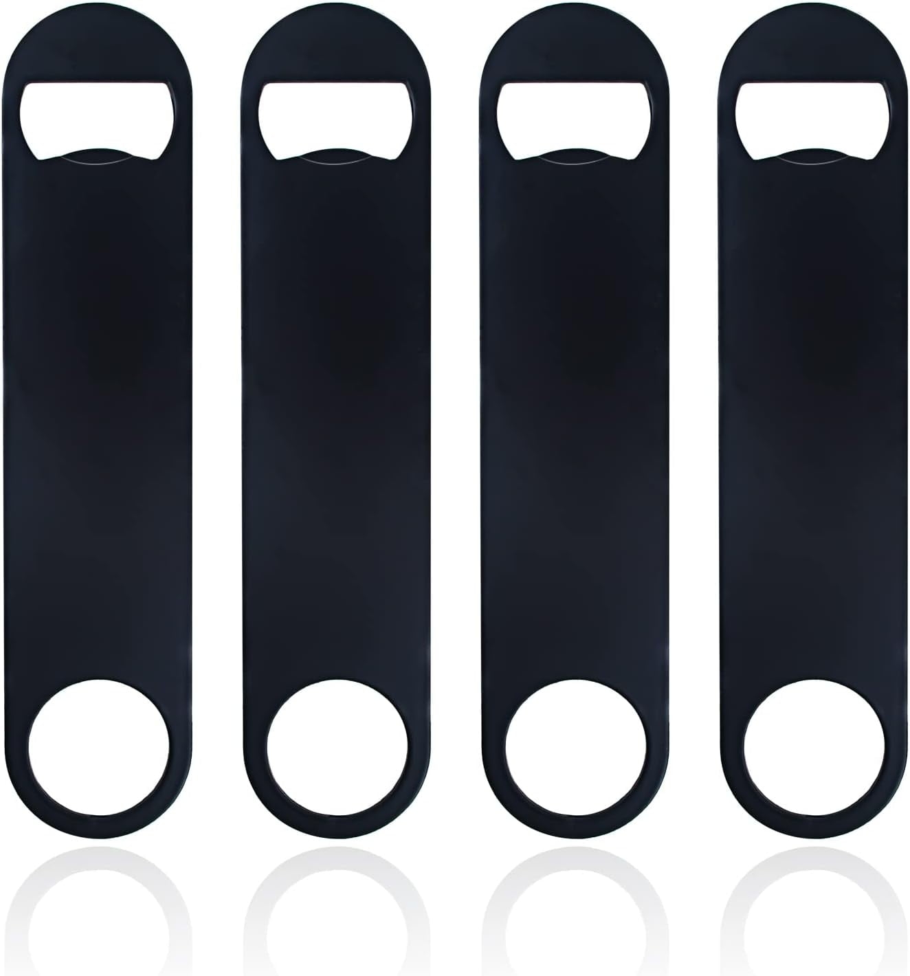 4 PACK Stainless Steel Flat Bottle Opener, Beer Bottle Opener, 7inch ...