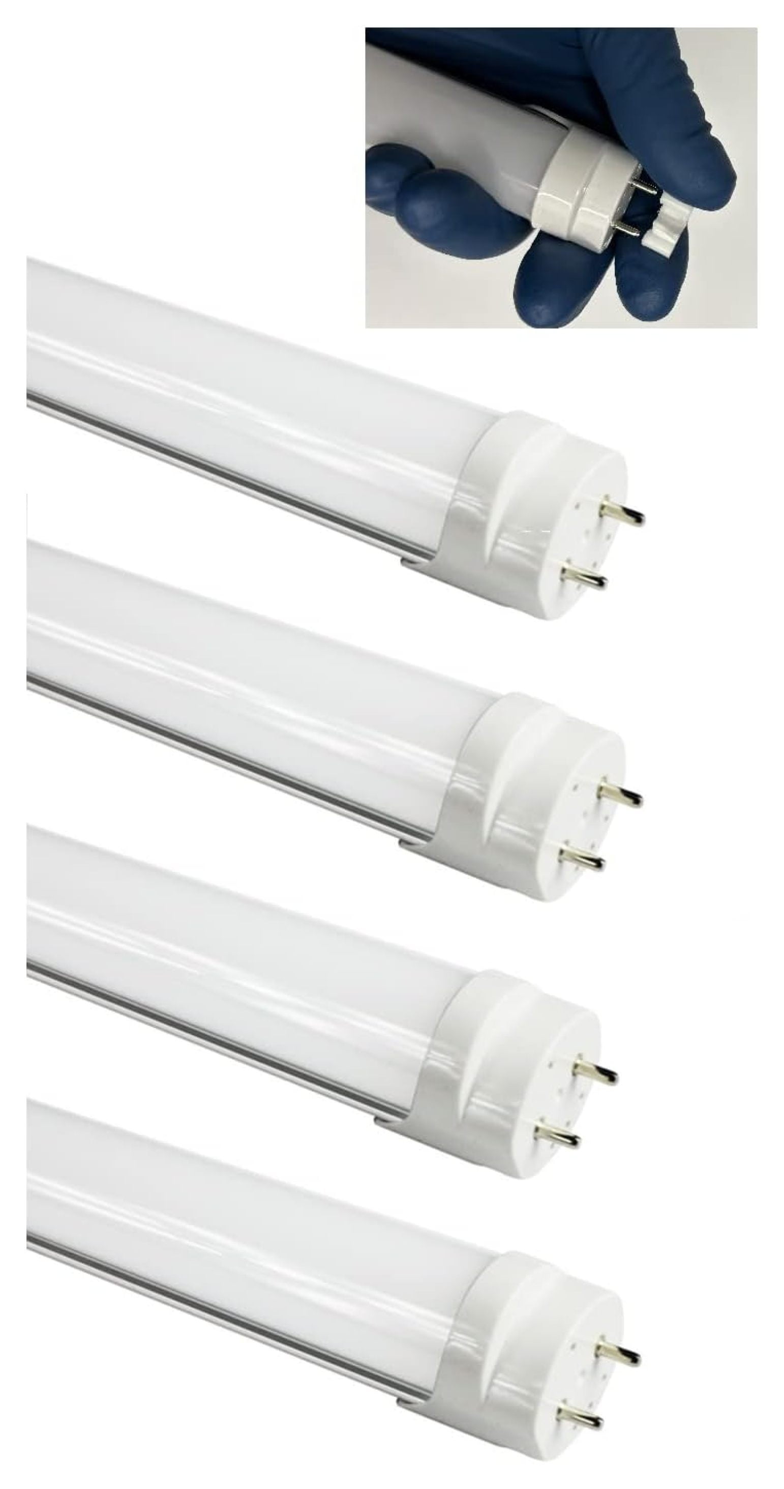 (4-PACK) Type B T8 LED Tube Light - 2FT 24-Inch 10-Watt (18W Equivalent ...