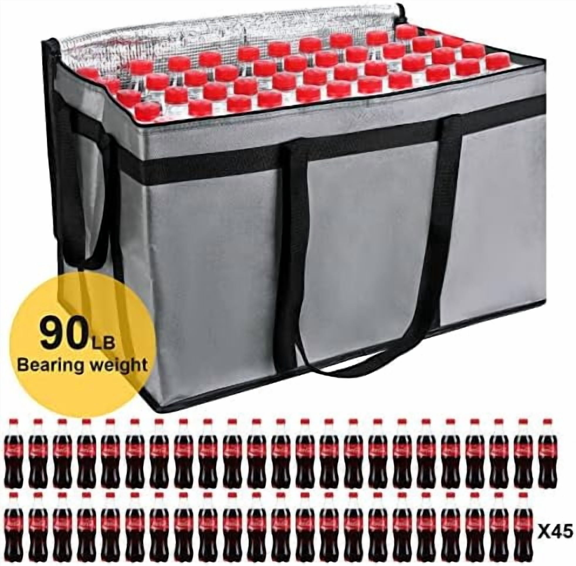 4 PACK XXXL Insulated Food Delivery Bag Cooler Bags Keep Food Warm ...