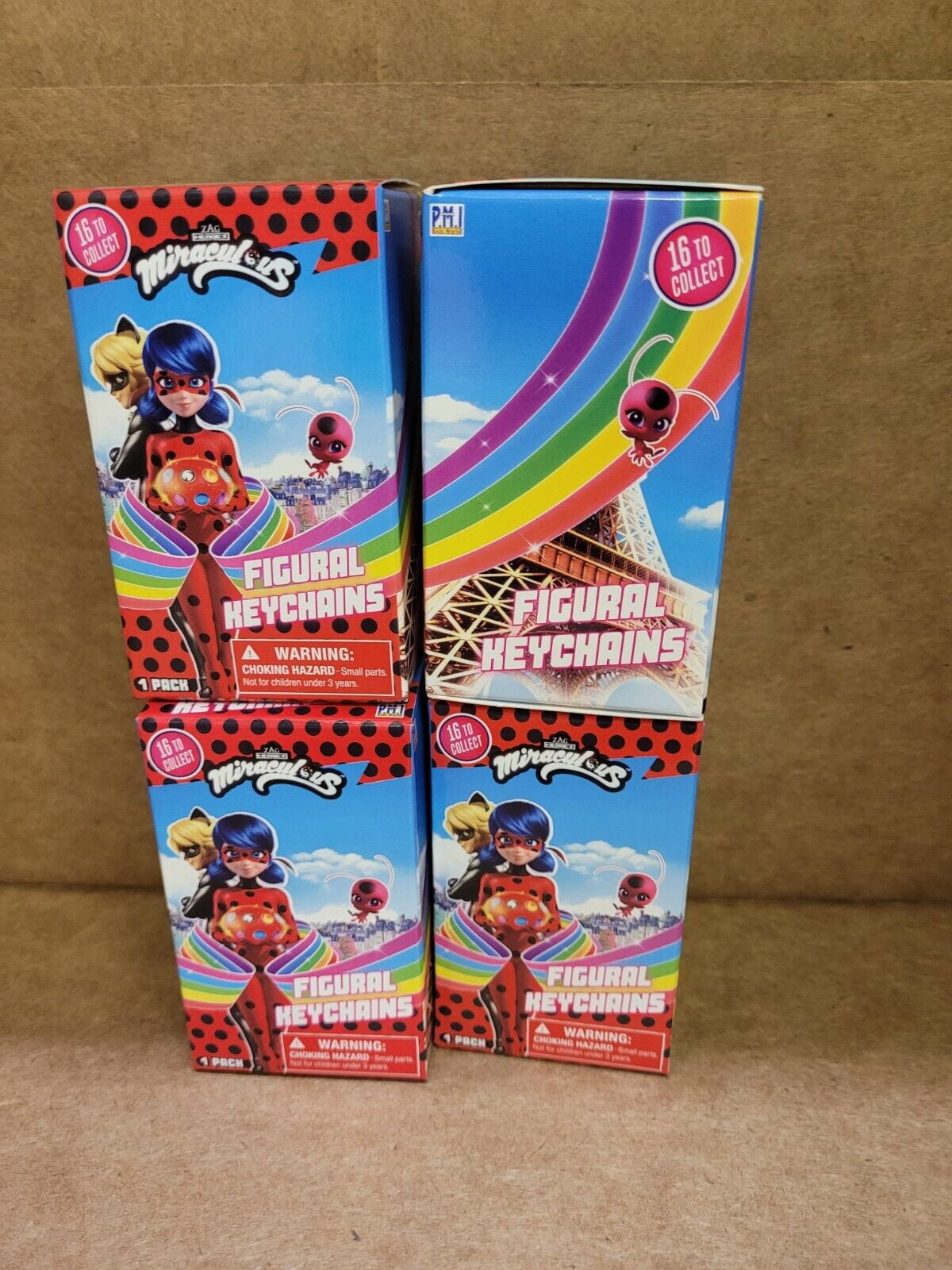 4 PACKS MIRACULOUS FIGURAL KEYCHAIN BRAND NEW - Walmart.com