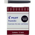 4 PACKS: Namiki IC100 Fountain Pen Ink Cartridge, Black, 12 per Pack ...