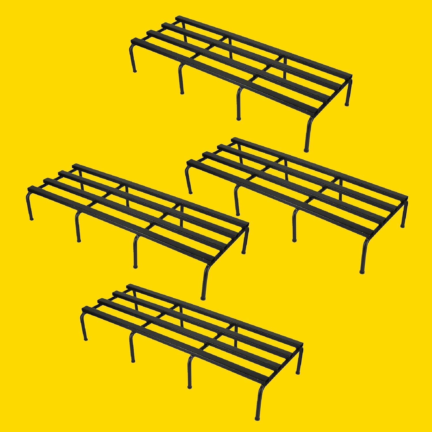 4 PATLI BLACK MATEL Plant Container Set (Pack of 4, Metal) - Walmart.com