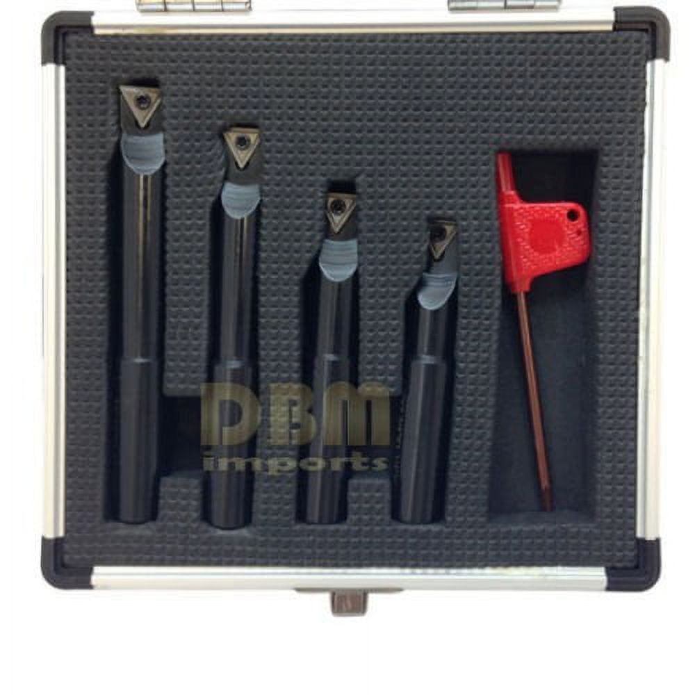4 PC 1/2" Shank Indexable Boring Bar Set Free TCMT Insert - Walmart.com
