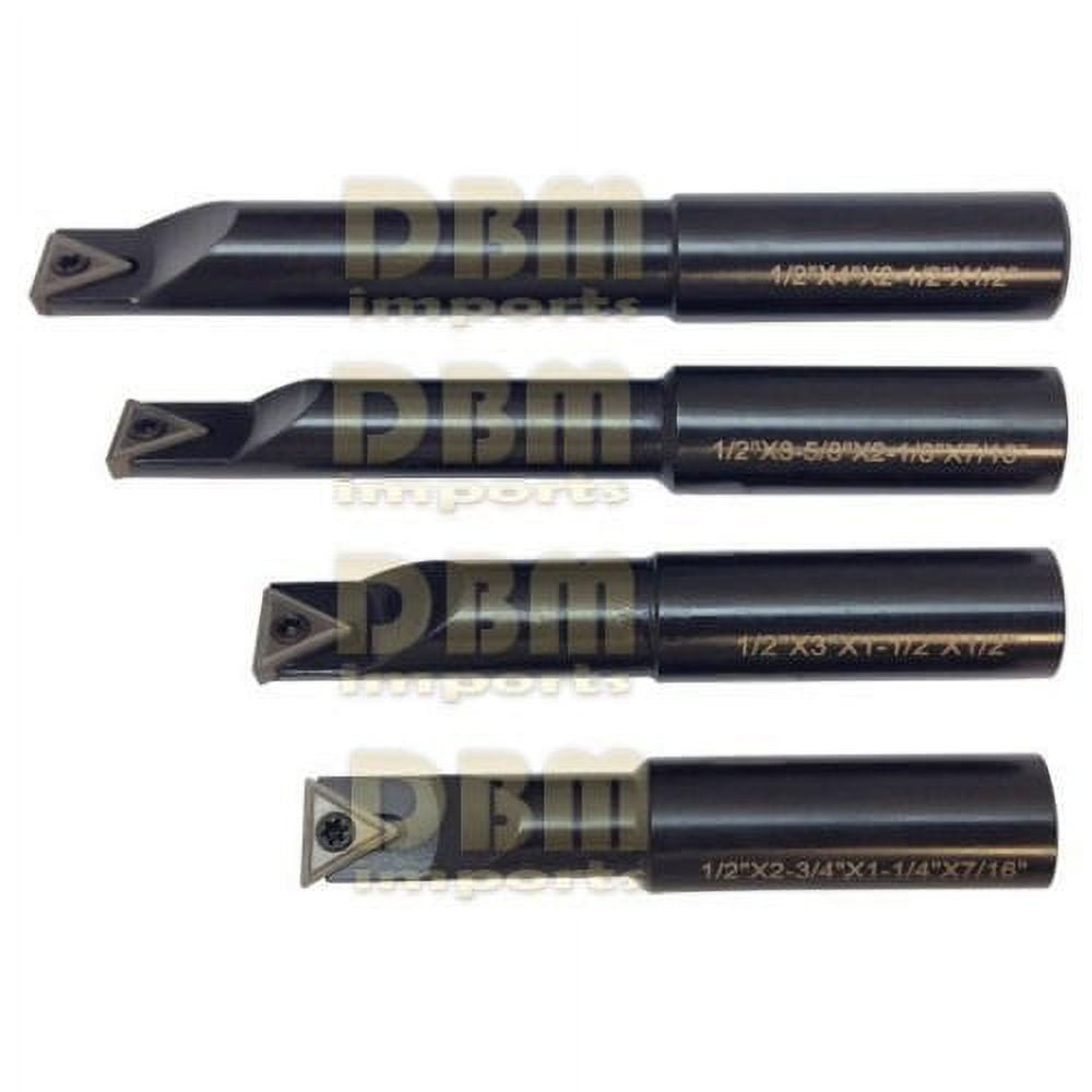 4 PC 1/2" Shank Indexable Boring Bar Set Free TCMT Insert - Walmart.com