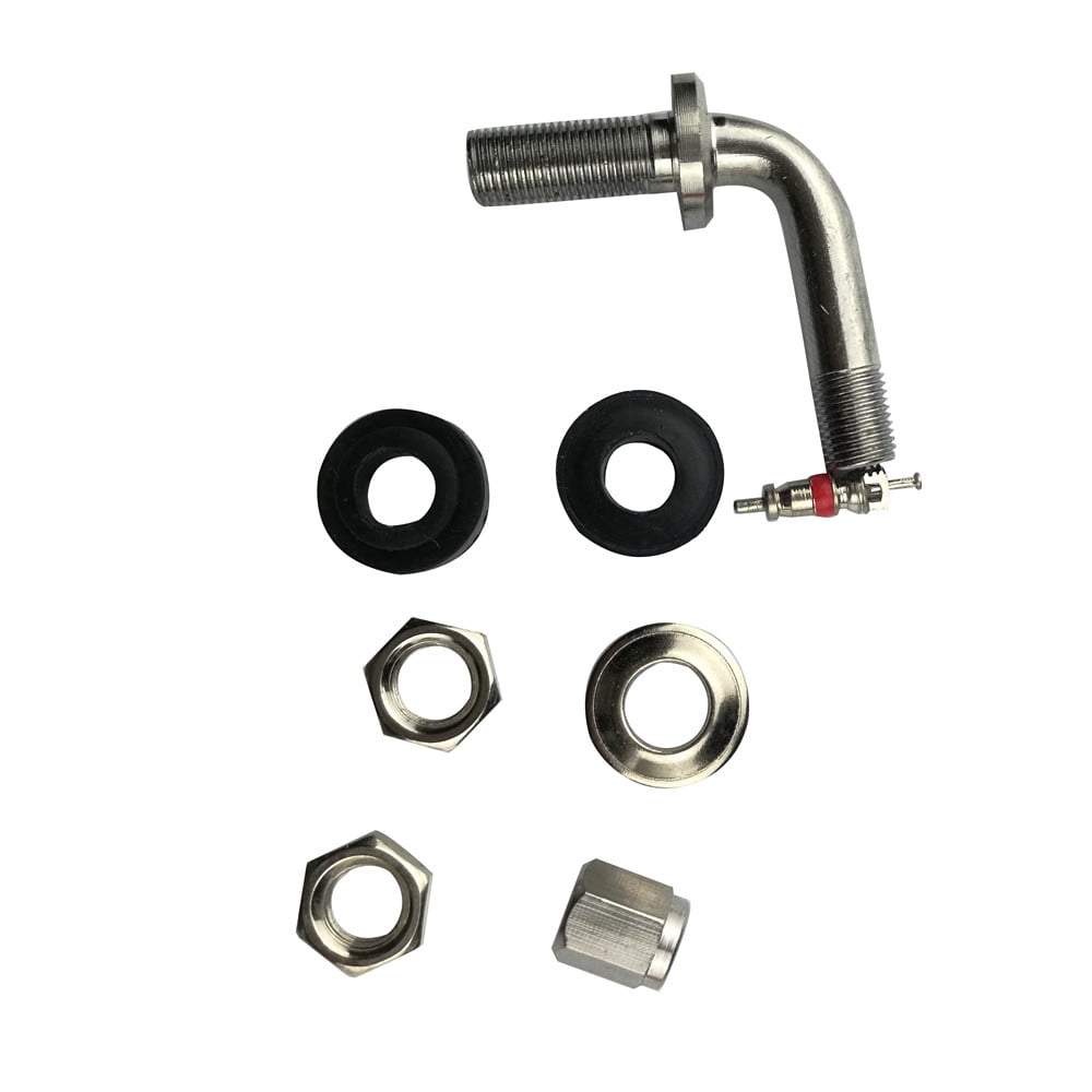 4 PC 90 Degree Angle Metal/Chrome Tire Valve Stems High Pressure ...