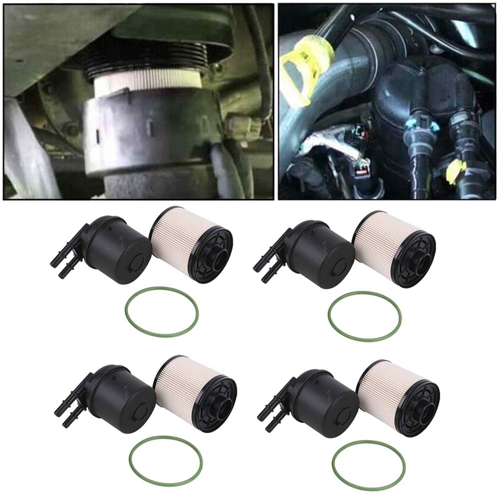 4 PC FD-4615 Fuel Filter Diesel for Ford F550 F450 F350 F250 6.7L ...