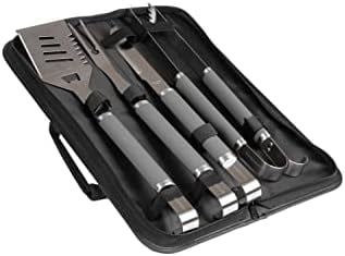 4 PC Grill Set BBQ Tools Grill Utensils Set, Includes Grilling Spatula ...