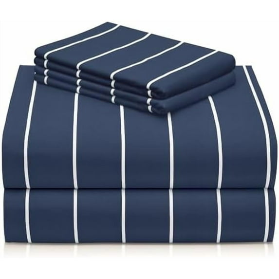 4 PC Queen Sheet Set, Deep Pockets Wrinkle Free Cooling Bed Sheets ...
