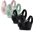 4 PC Sports Bras for Women Posture Correcting Bra Wireless Bra ...