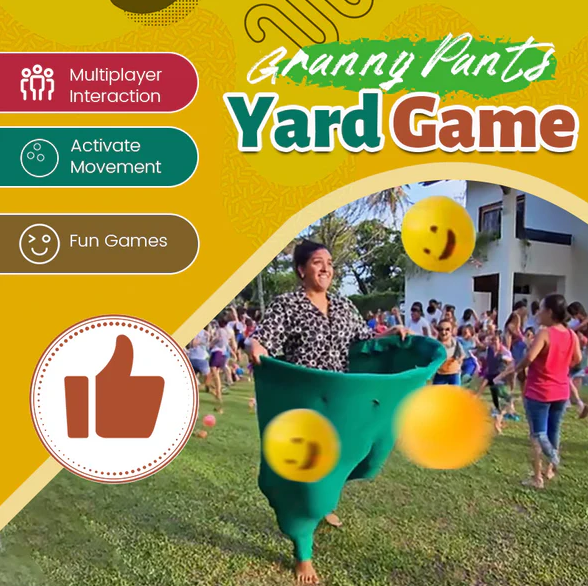 4 PC Yard Games Granny Pants Outdoor Party Game, Team Relay Party Field Game Set Freaky Party ...