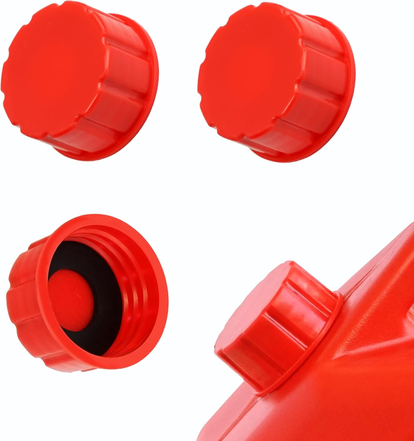 4 PCS 1/2/5 Gallon Gas Can Cap -Perfect Replacement Lid for Gasoline ...