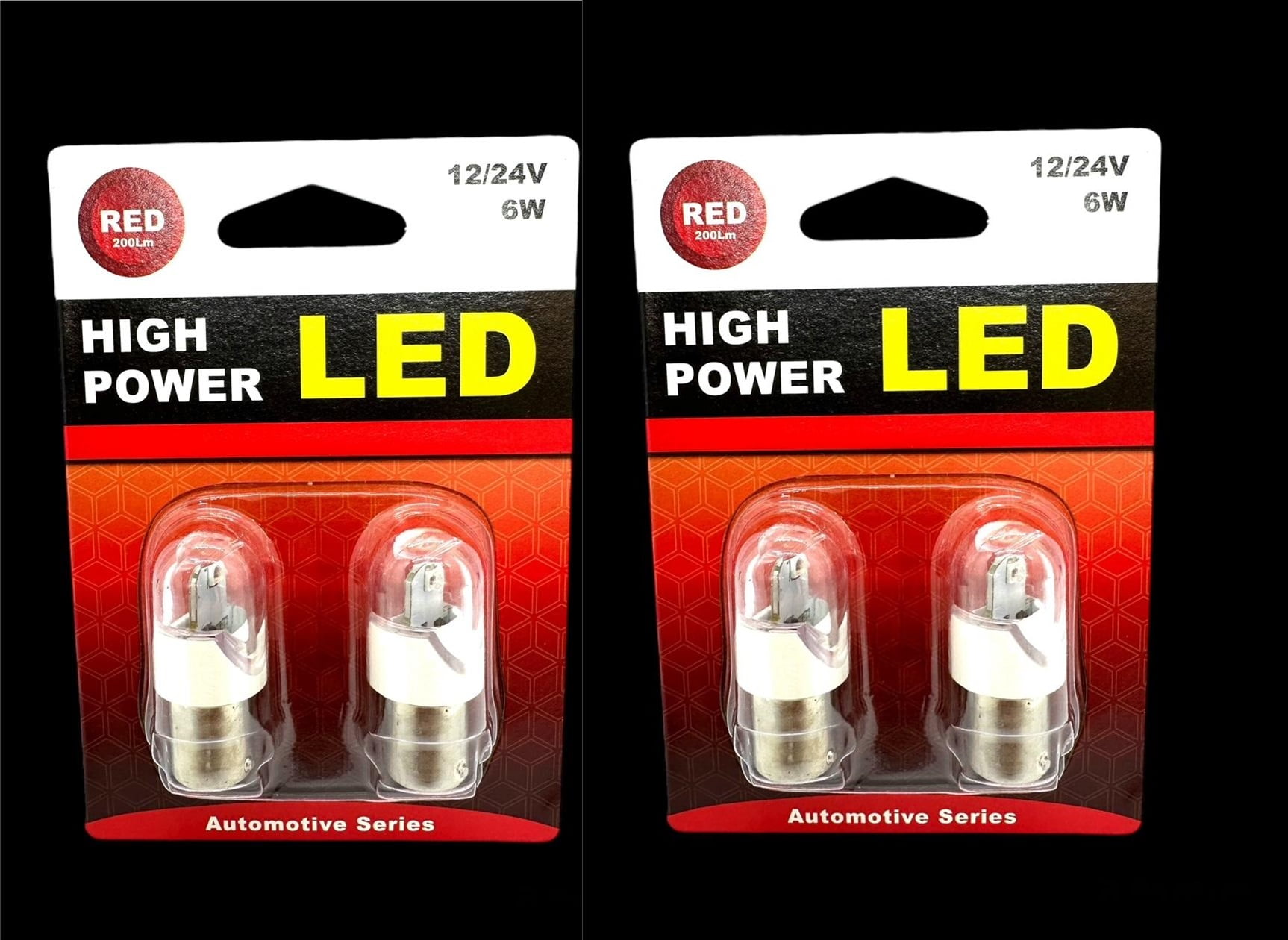 4-PCS - 1156 RED Kaupa Advance Premium LED Light Bulb Replacement 12 ...
