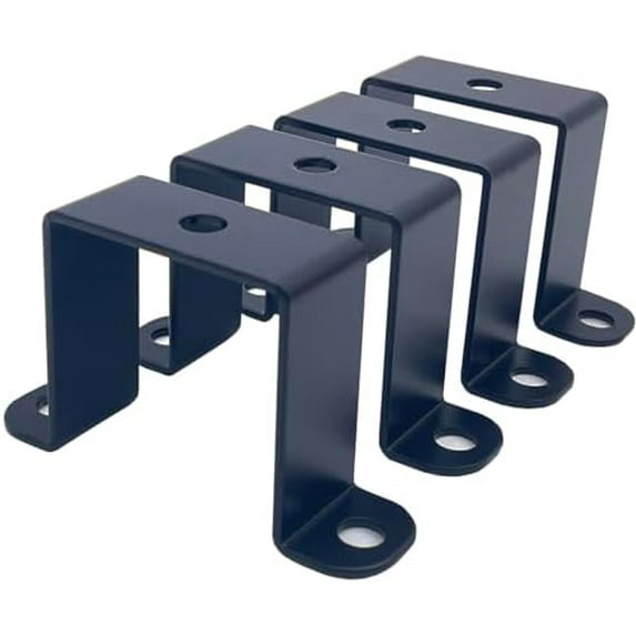 4 PCS 2x2" Square Tube Strap Clamps, 2 inch pipe strap, metal u clamp ...